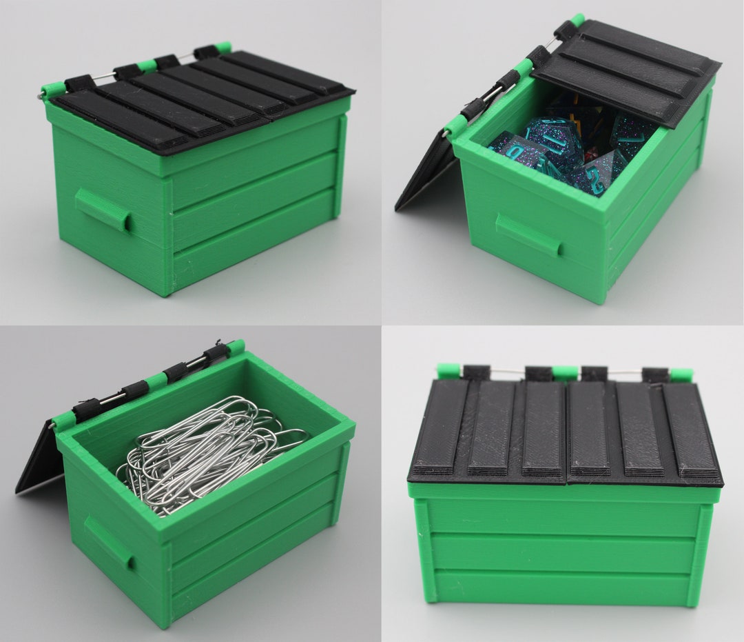 3D Printed Mini Dumpster - Etsy