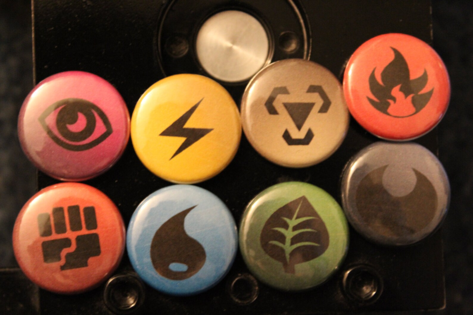 1 Inch Pokemon Energy Button | Etsy