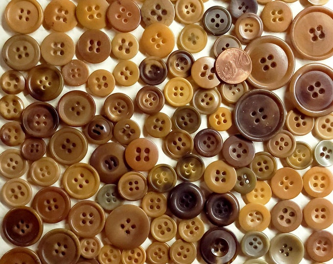 112 Antique 1900s Vegetable Ivory Buttons ~ Sets Singles & a Few W ...