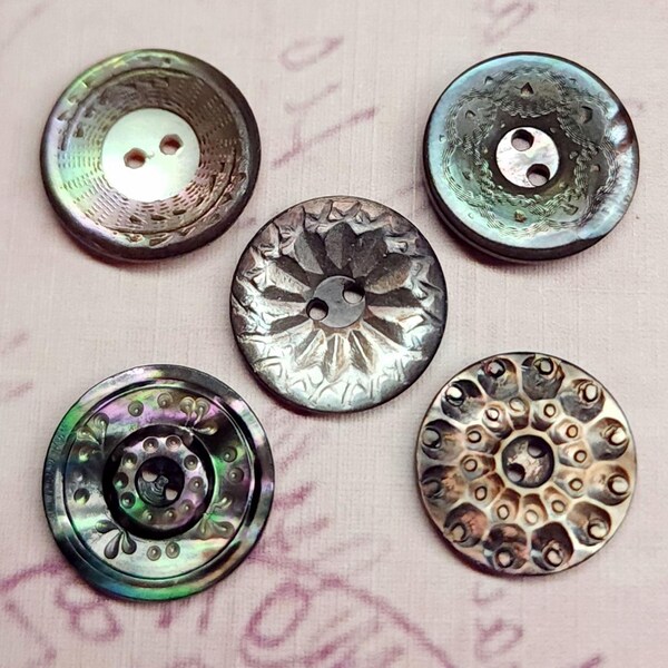 Antique Buttons Shell - Etsy