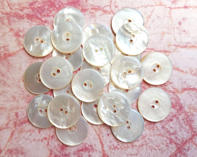 Mixed Lot of 9 Vintage Minimalist Iridescent Mother of Pearl MOP ...