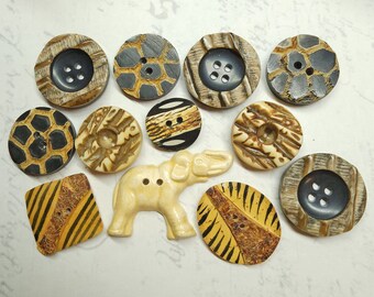 Faux Horn Buttons - Etsy