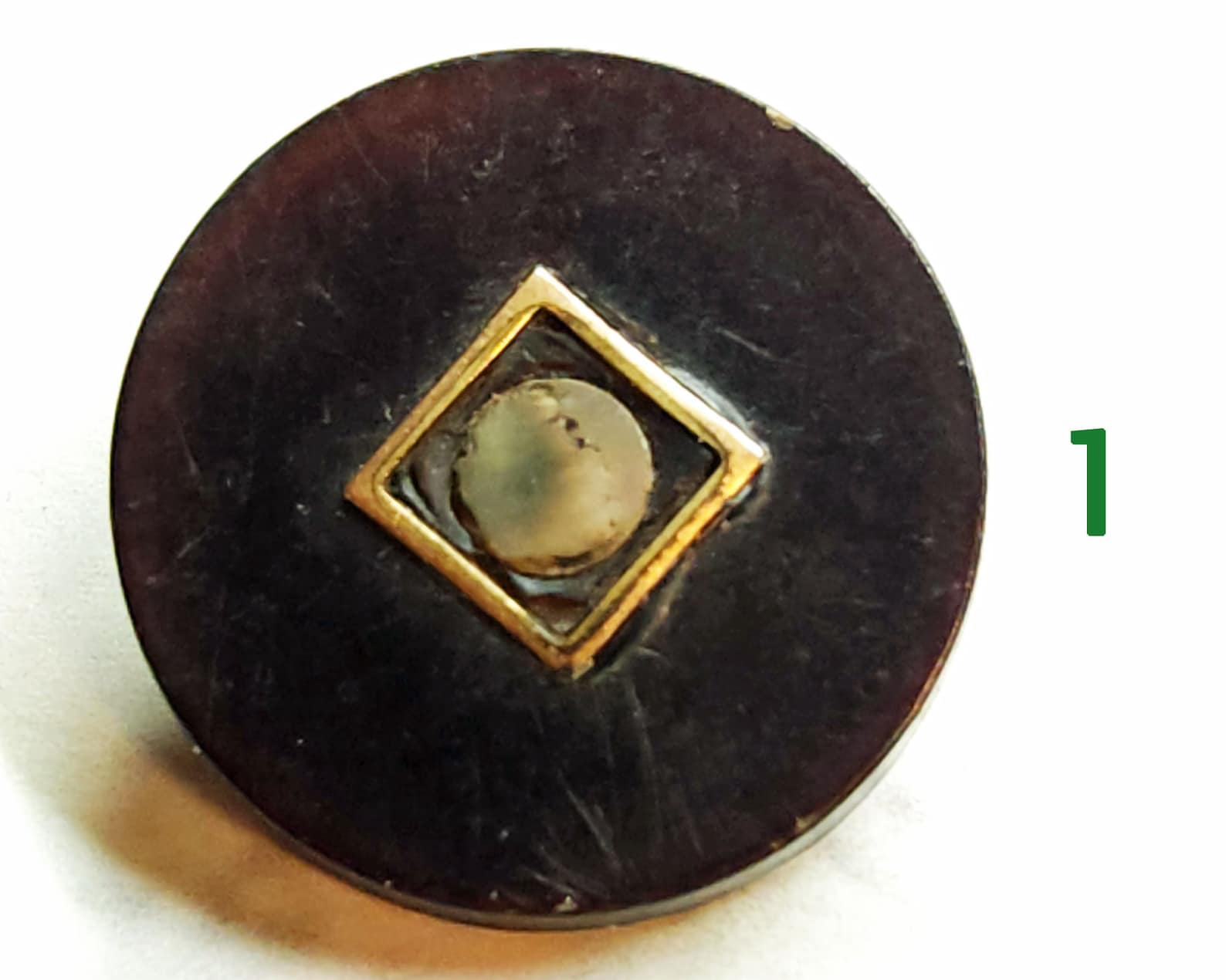 Choice of ONE Antique 1800s Button W/ Inlay Small & Medium - Etsy