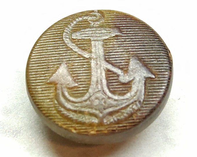 Ships Anchor ~ Scarce Vintage Pressed Vegetable Ivory Nautical Picture ...