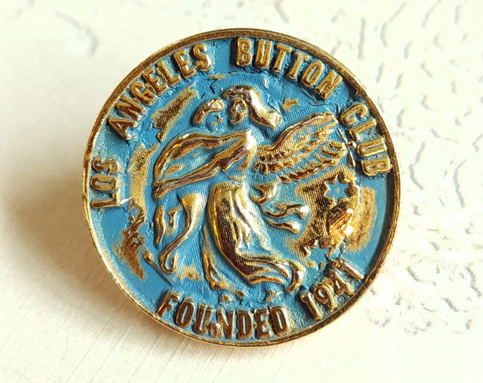 Large Metal Angel Picture Favor Button ~ Los Angeles Button Club - Etsy
