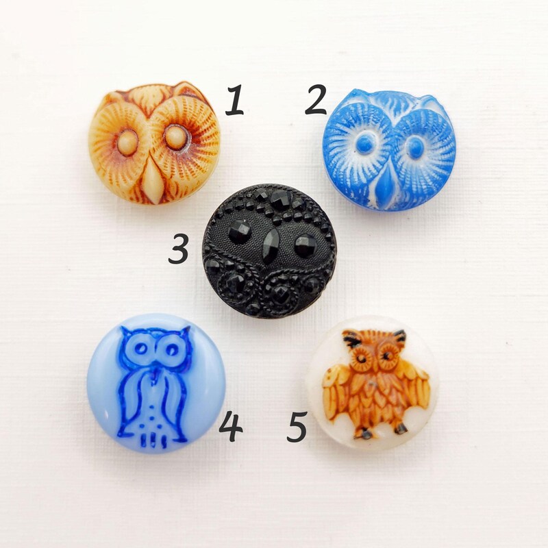 Owl Buttons - Etsy
