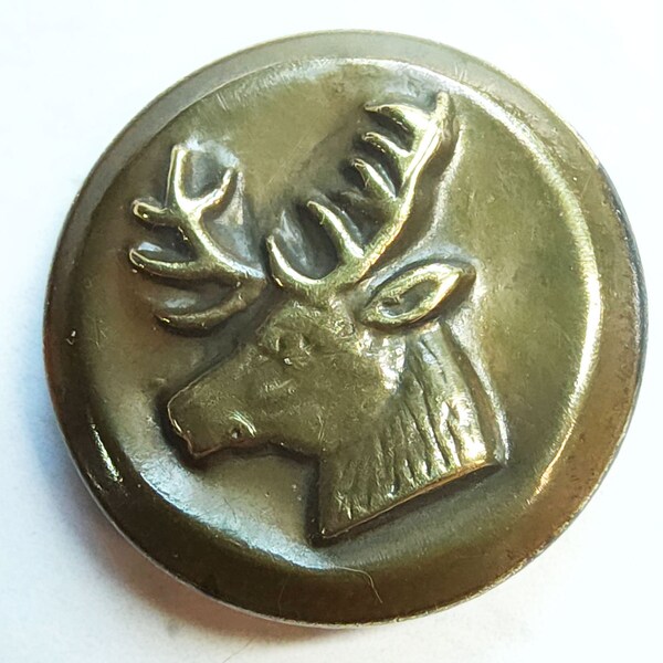 Deer Head Button - Etsy