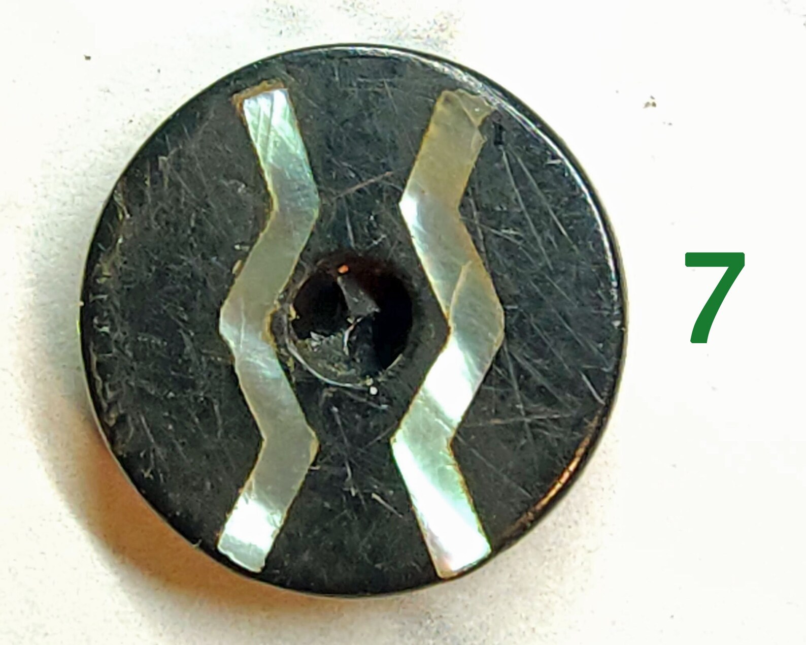 Choice of ONE Antique 1800s Button W/ Inlay Small & Medium - Etsy