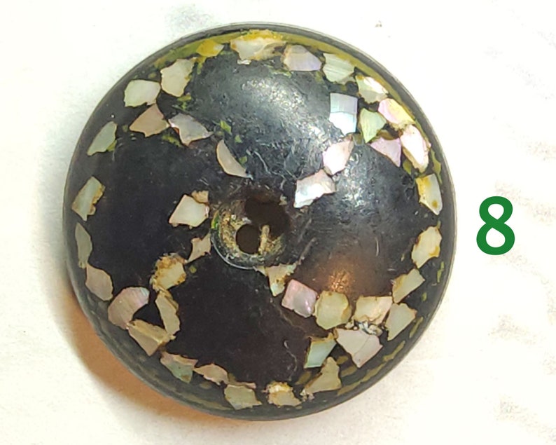 Choice of ONE Antique 1800s Button W/ Inlay Small & Medium - Etsy