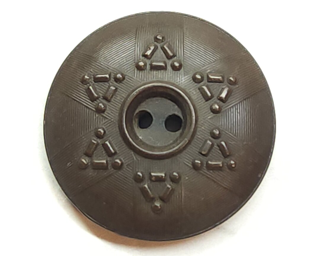6 Point Star of David antique Hard Rubber Button N.R. Co - Etsy