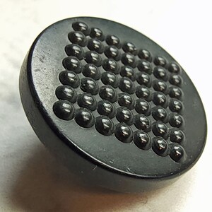 Square Grid of Tiny Knobs Antique Hard Rubber Button N.R. Co Goodyear's ...