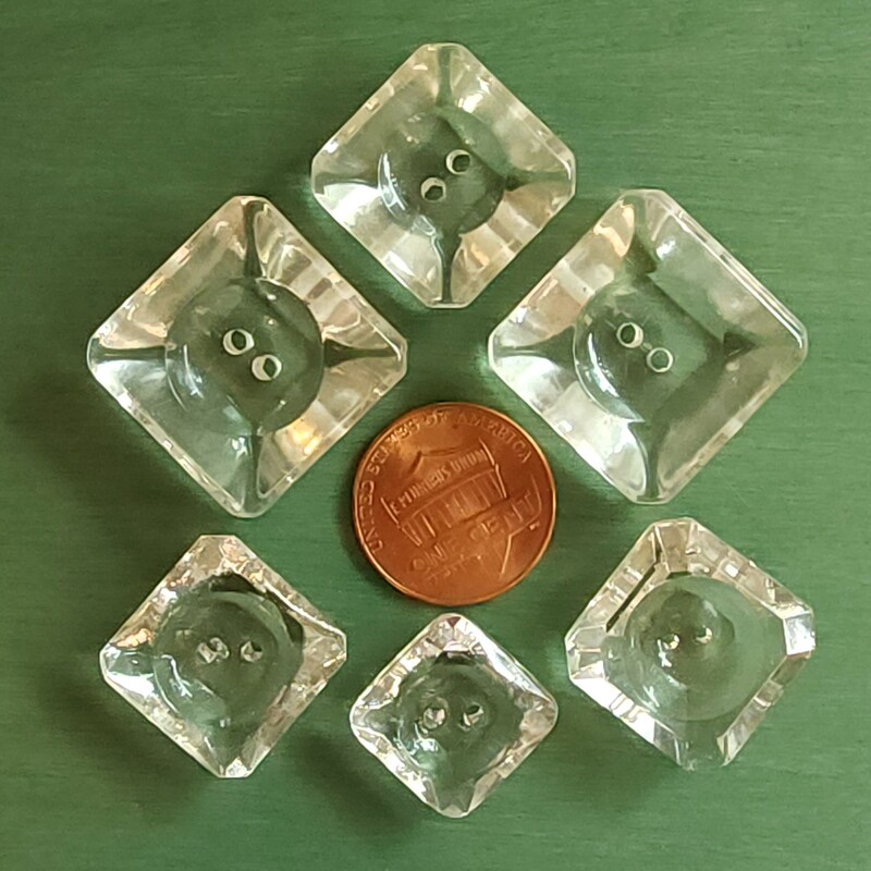 Clear Lucite Buttons - Etsy