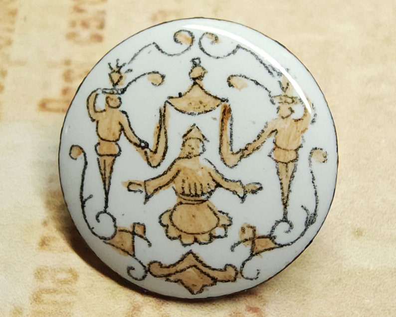 Aladdin & the Djinn Jinn Genies Antique Enamel Picture - Etsy