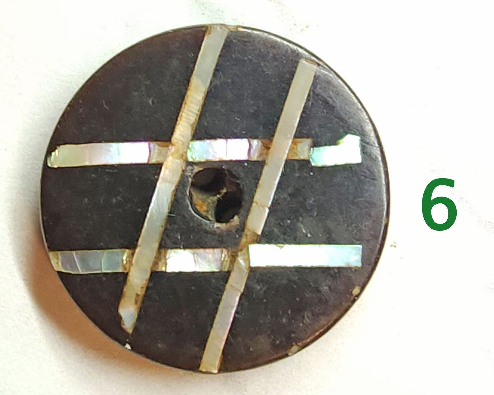 Choice of ONE Antique 1800s Button W/ Inlay Small & Medium - Etsy