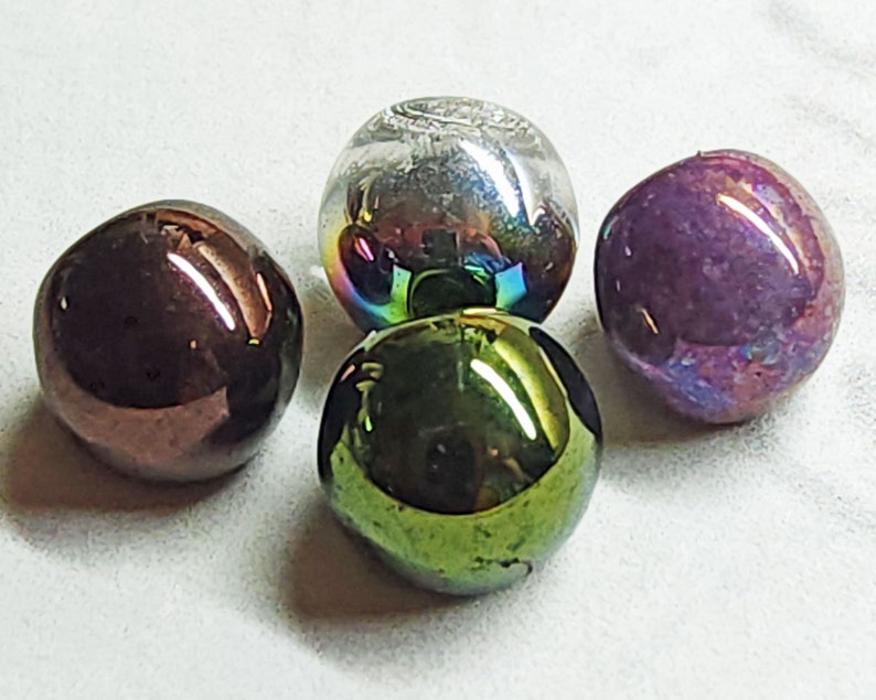 4 Teensy Tiny Dimi Glass Ball Buttons 1/4 Different - Etsy