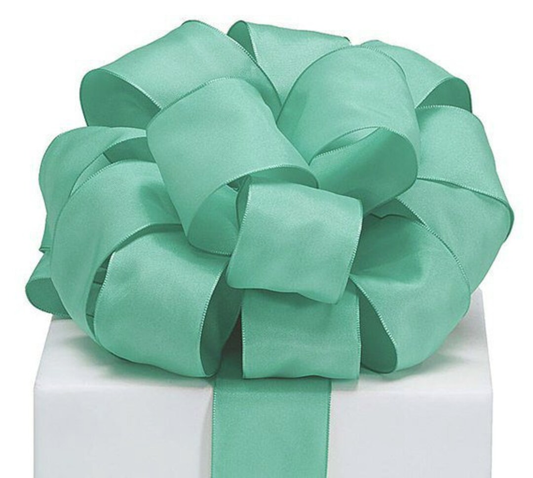 5YDS Light Aqua Turquoise Sea Foam Green Taffeta 1-1/2 - Etsy