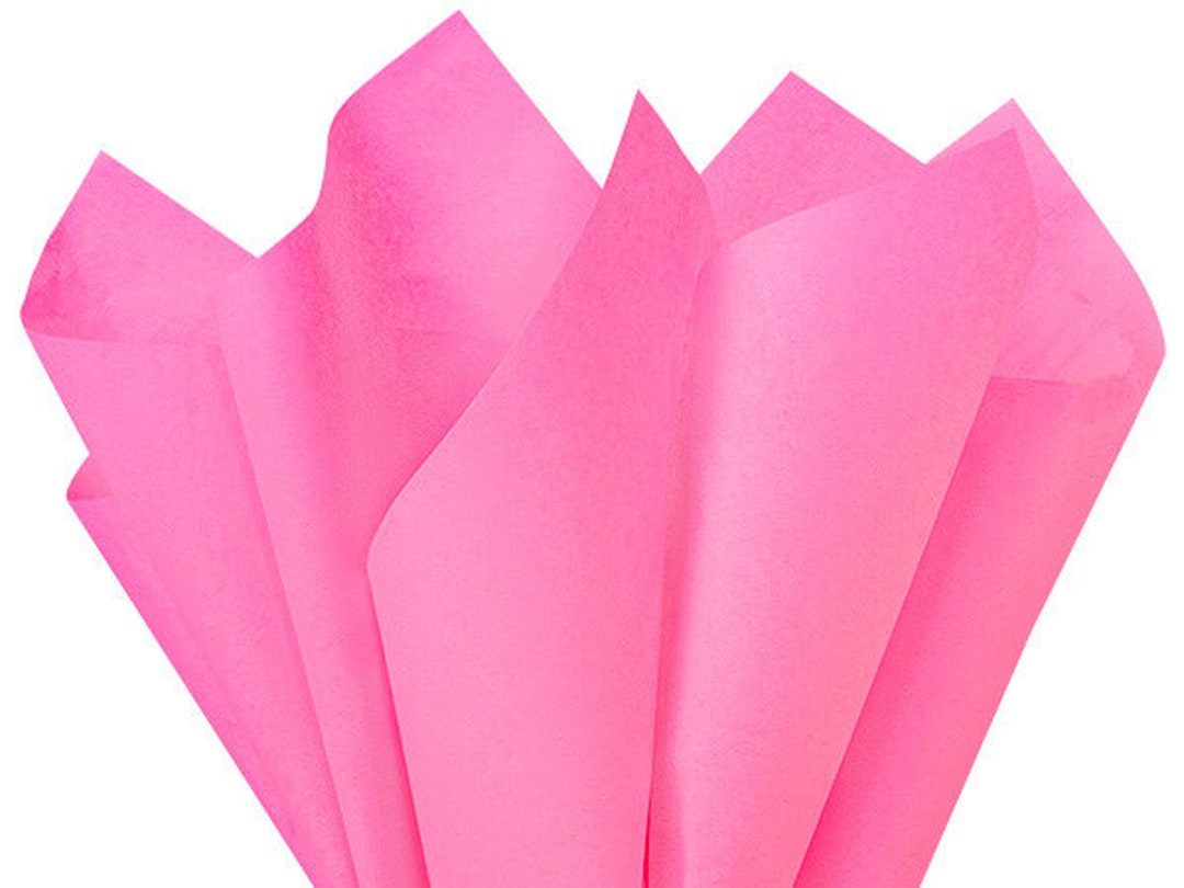 12 Sheets fuchsia Pink Solid Color Tissue Paper - Etsy