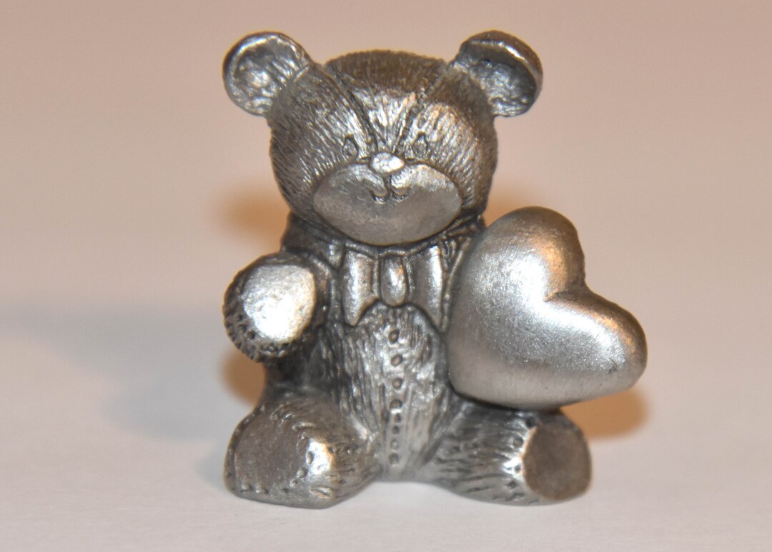 Pewter Teddy Bear by Spoontiques. Little Pewter Teddy Bear. Pewter ...