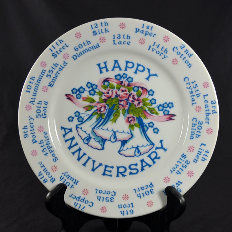 60th Anniversary Plate - Etsy