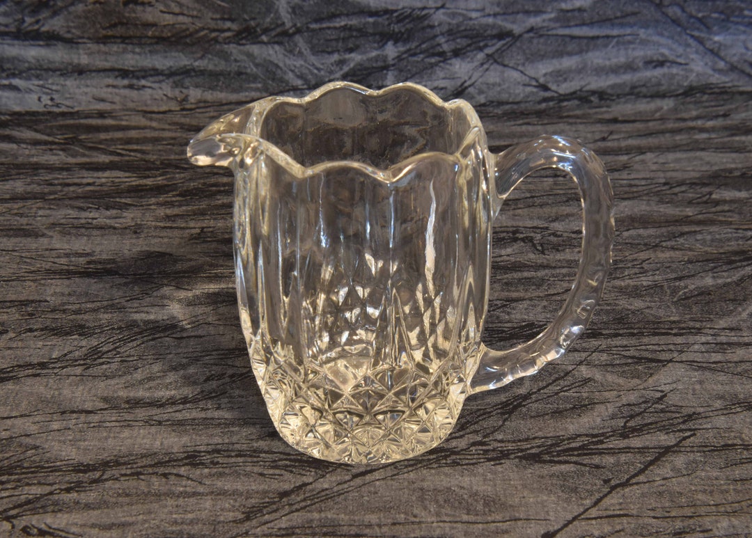 Longchamp Clear Lead Crystal Creamer With a Scalloped Rim by Cristal D ...