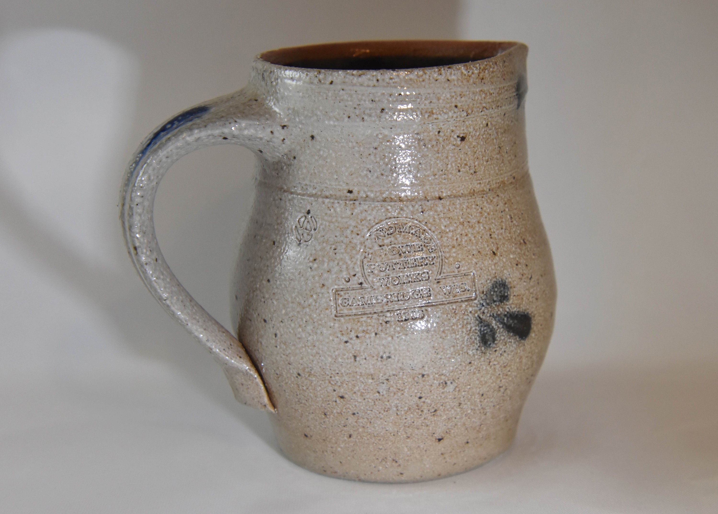 Rowe Salt Glazed Pottery Pitcher With Heart. Handmade Rowe - Etsy