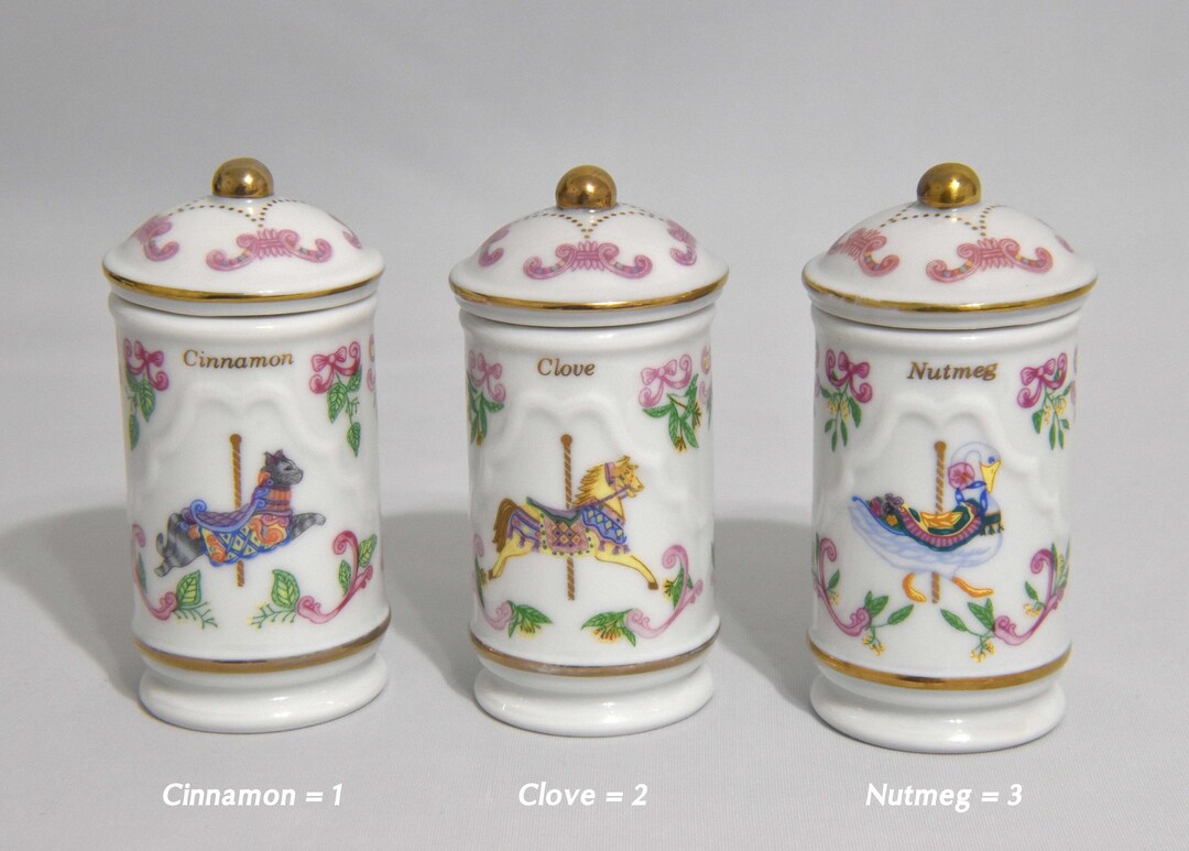 Lenox Carousel Spice Jars , the Spice Carousel, Carousel Spice Bottles ...