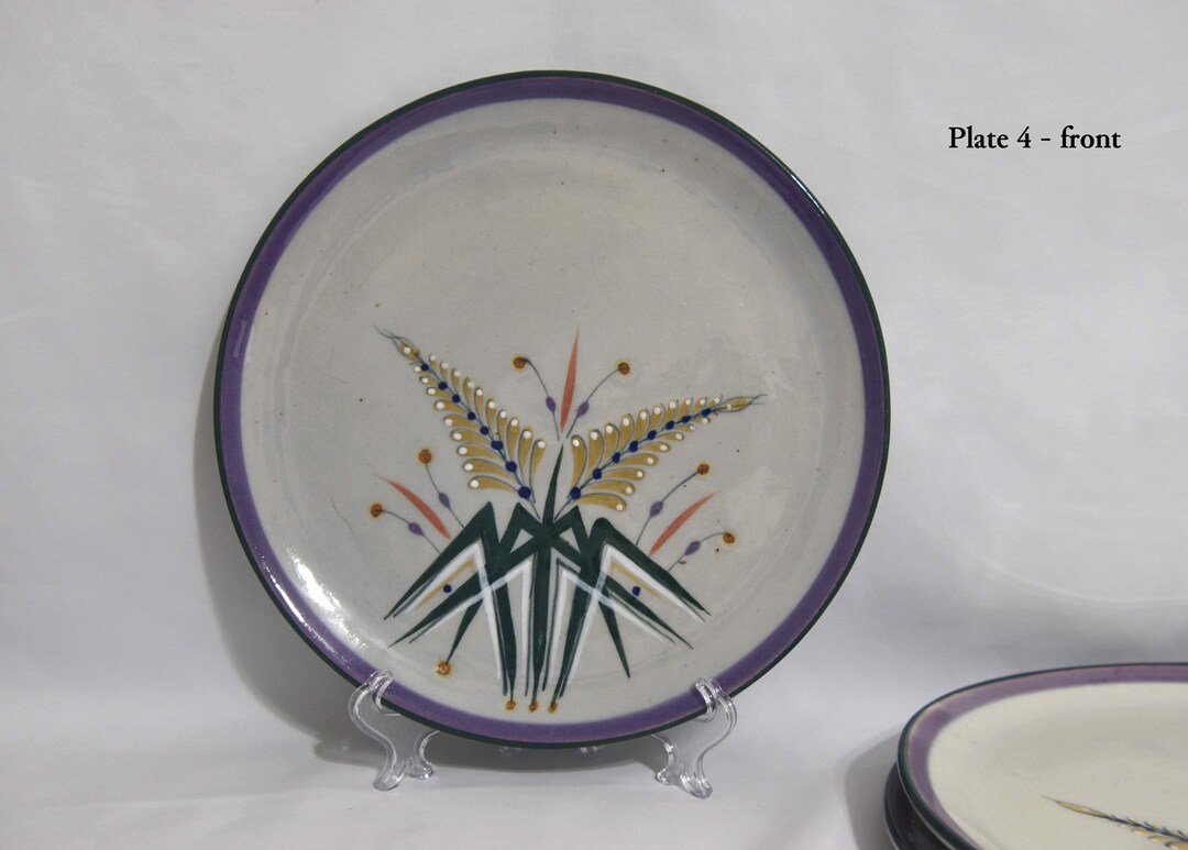Vintage Erandi Tonala, Mexico Pottery Dinner Plates. Each Plate Sold ...