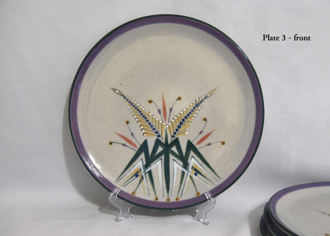 Vintage Erandi Tonala, Mexico Pottery Dinner Plates. Each Plate Sold ...