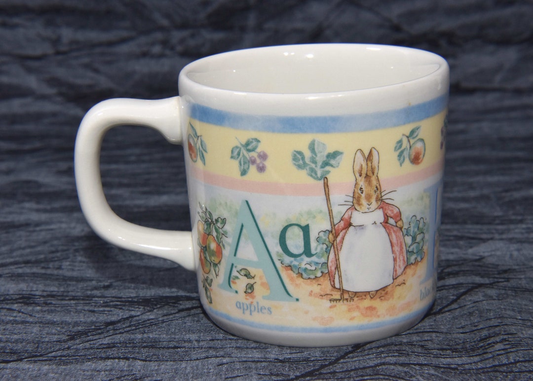 Wedgwood Peter Rabbit Child’s Mug ABC Alphabet Made in England by ...