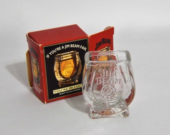 Jim Beam Horseshoe Shot Glass - Etsy