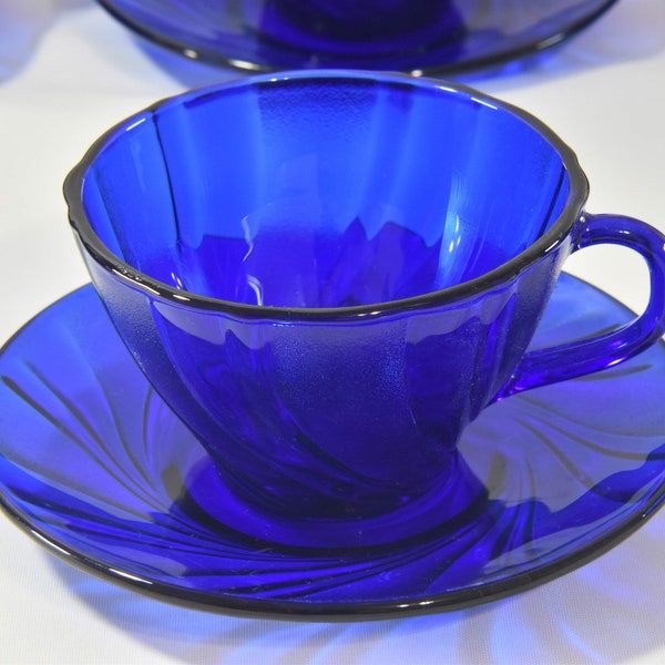 Blue Glass Cups - Etsy