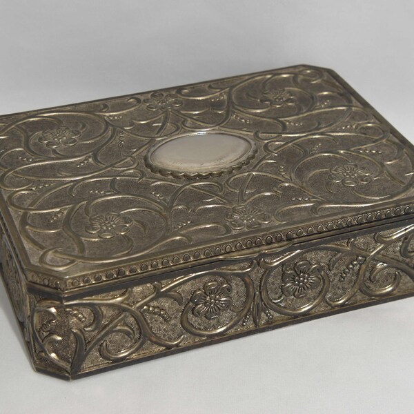 Silver Plate Jewelry Box - Etsy