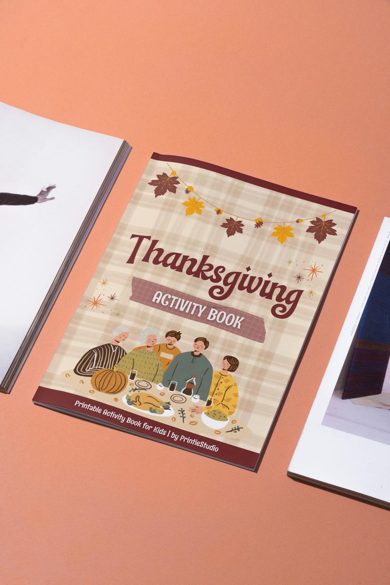 Thanksgiving Activity Book for Kids | Fall Printable Workbook ...