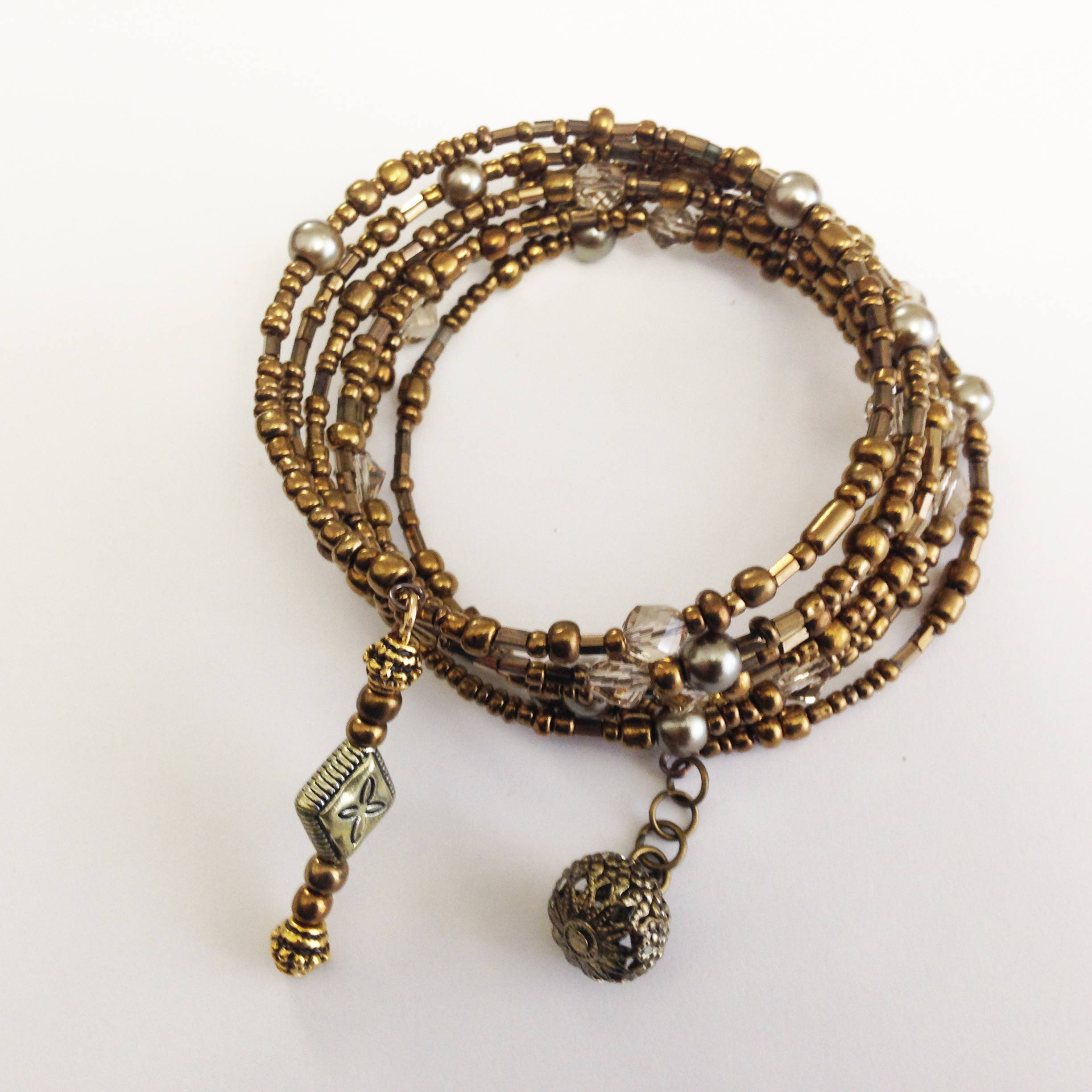 Multi Strand Bracelet, Wrap Bracelet, Bohemian Bracelet, Memory Wire ...