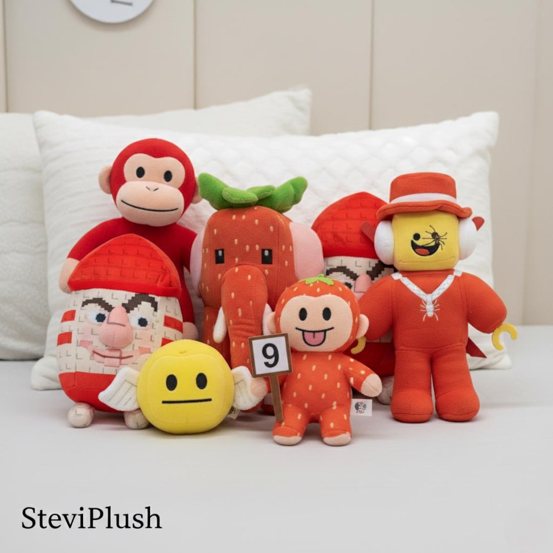 Cartoon Plushie – Soft PP Cotton Stuffed Toy, Comfort Gift (25cm) - Etsy
