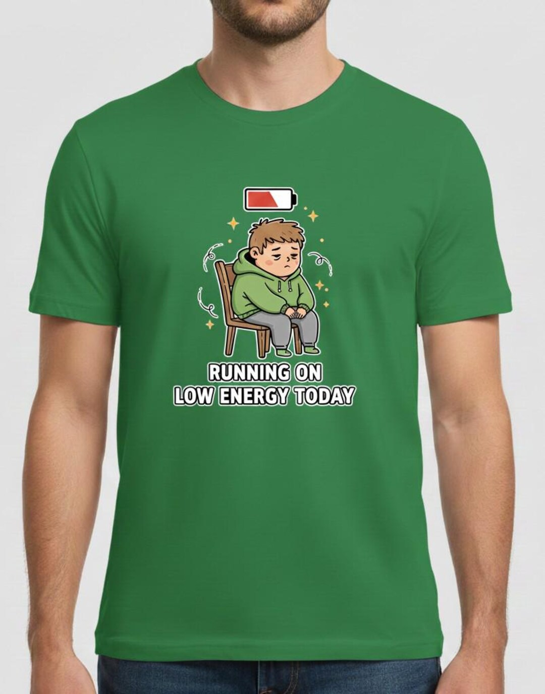Running on Low Energy Today Funny T-shirt Design - Etsy