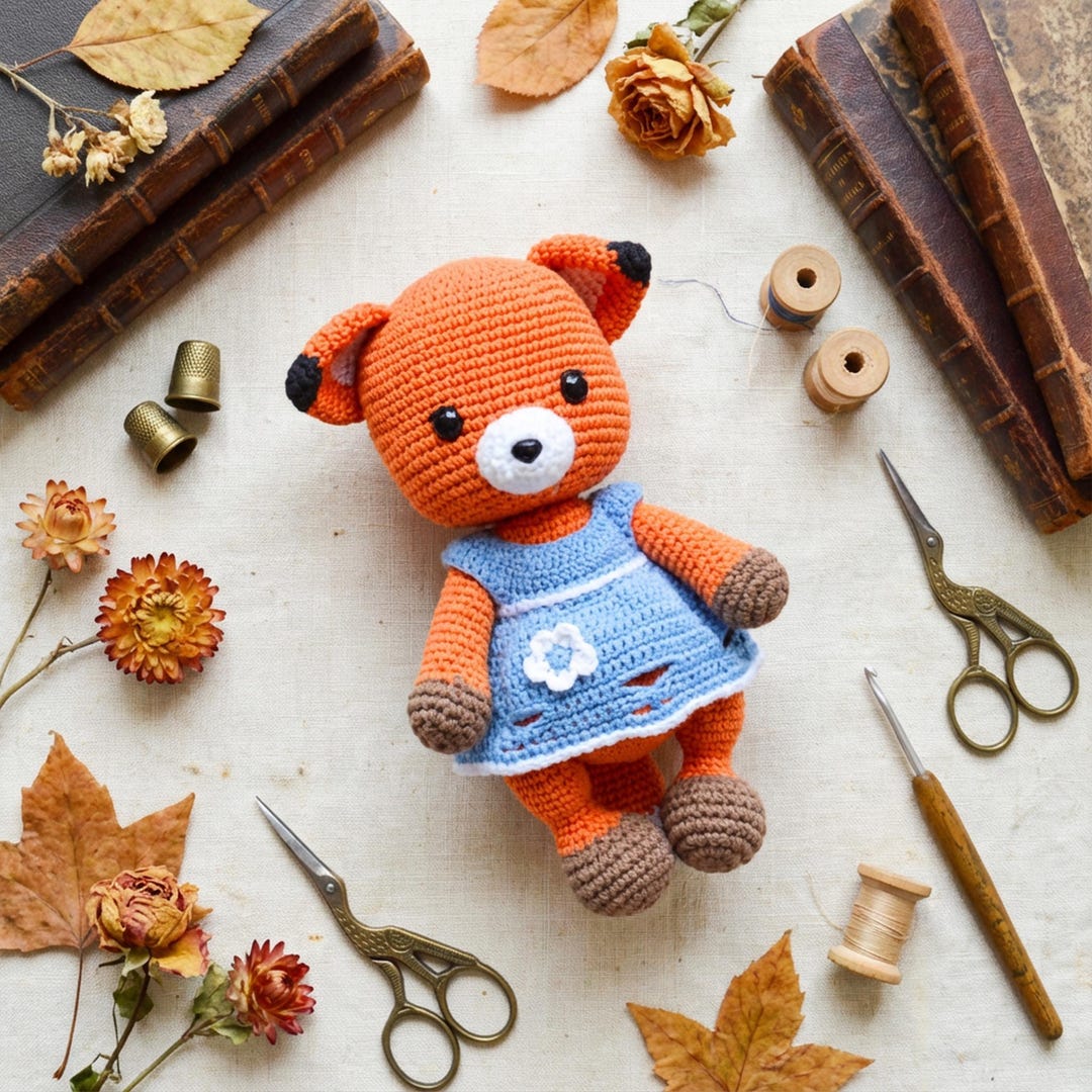 Dress for Indiana Fox Crochet Pattern PDF | Amigurumi Tutorial ...