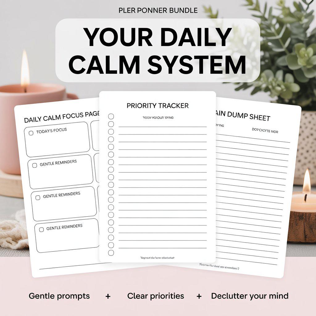 ADHD Daily Planner for Women | Calm the Chaos Daily Focus Digital ...