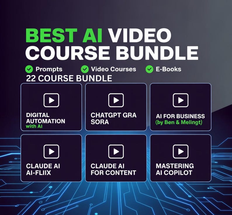Best AI Video Course Bundle: Sell, Passive Income, Digital Marketing ...