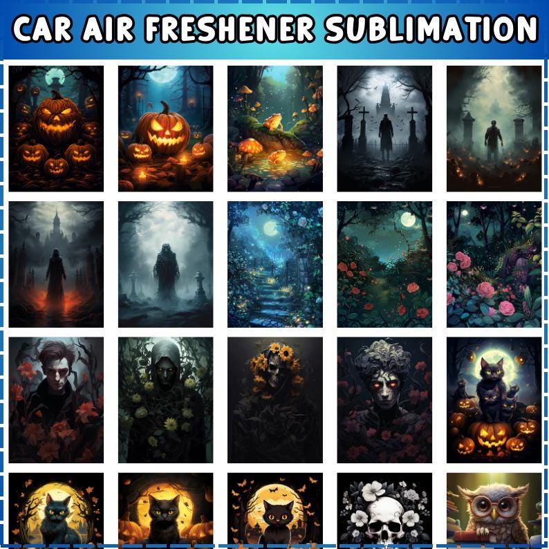 500+ Air Freshener Sublimation Bundle, Car Air Freshener PNG Designs ...