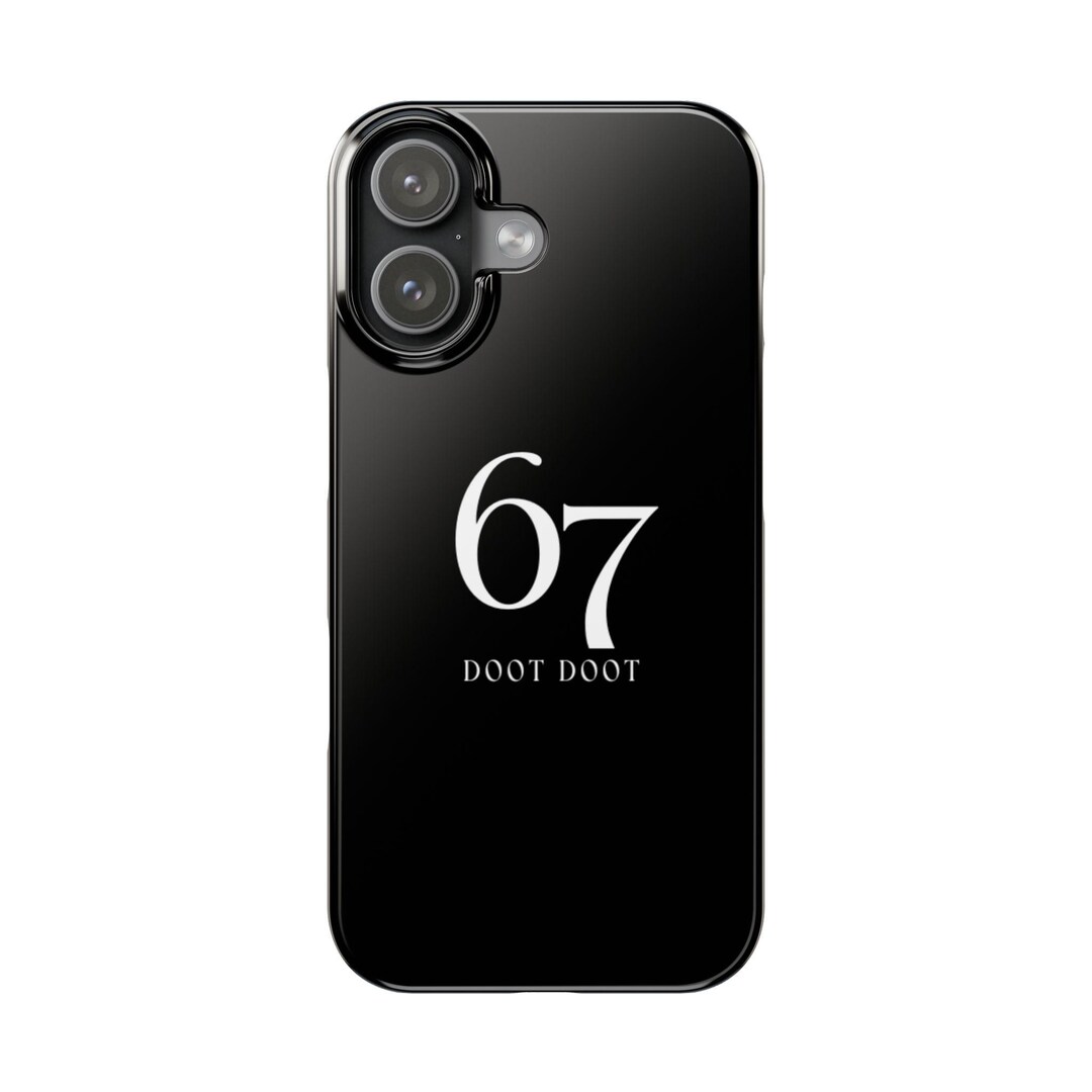 Minimalist Number 67 Slim Phone Case - Etsy