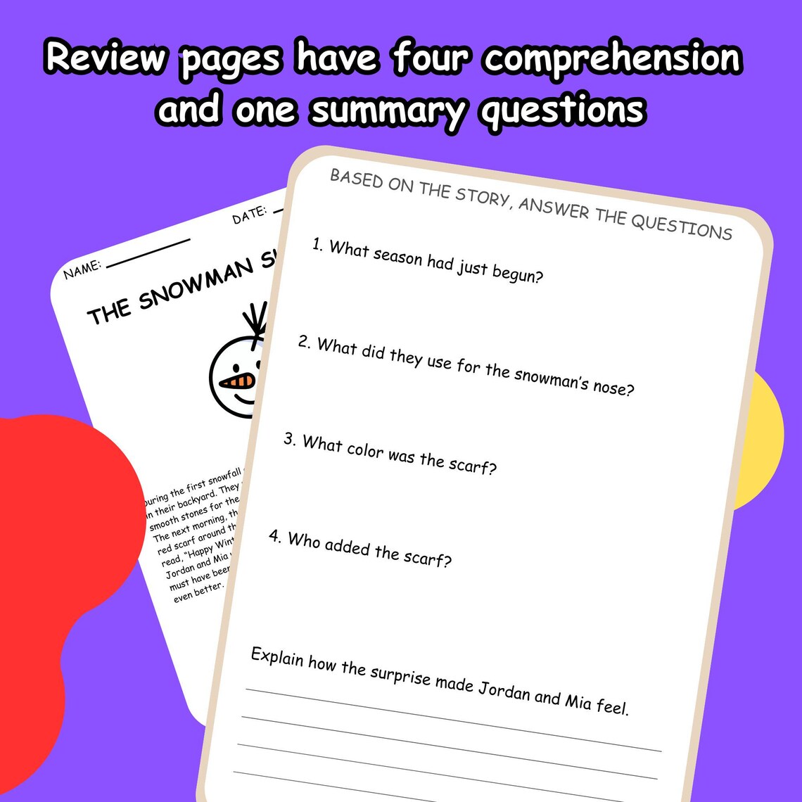 Reading Comprehension Passages for 3rd Grade – 60-page Pack - Etsy