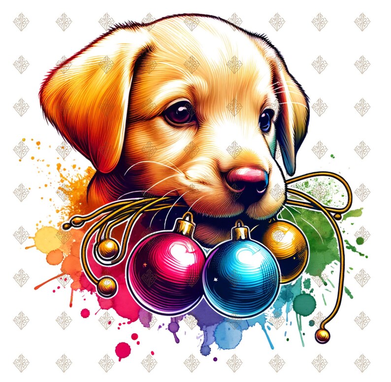 Puppy Clipart – Festive Furry Friends Christmas Clipart Collection ...
