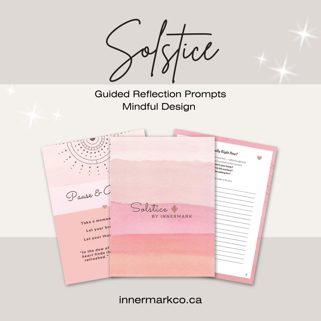 Guided Reflection Journal: Solstice Prompts, Minimalist Design (digital ...