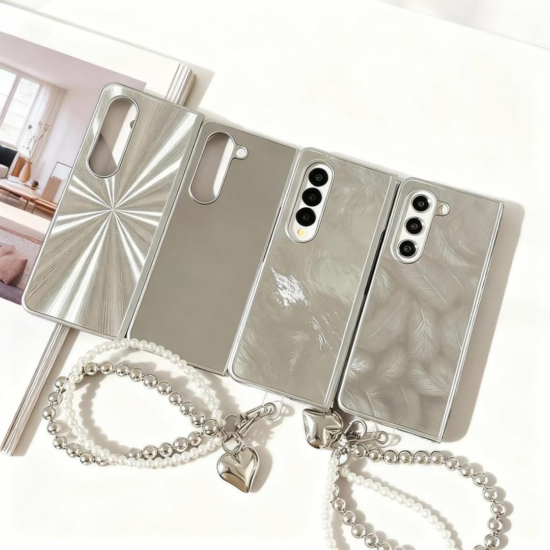 Luxury Laser Aurora Silver Case for Samsung Z Fold 6 5 4 3 | Gradient ...