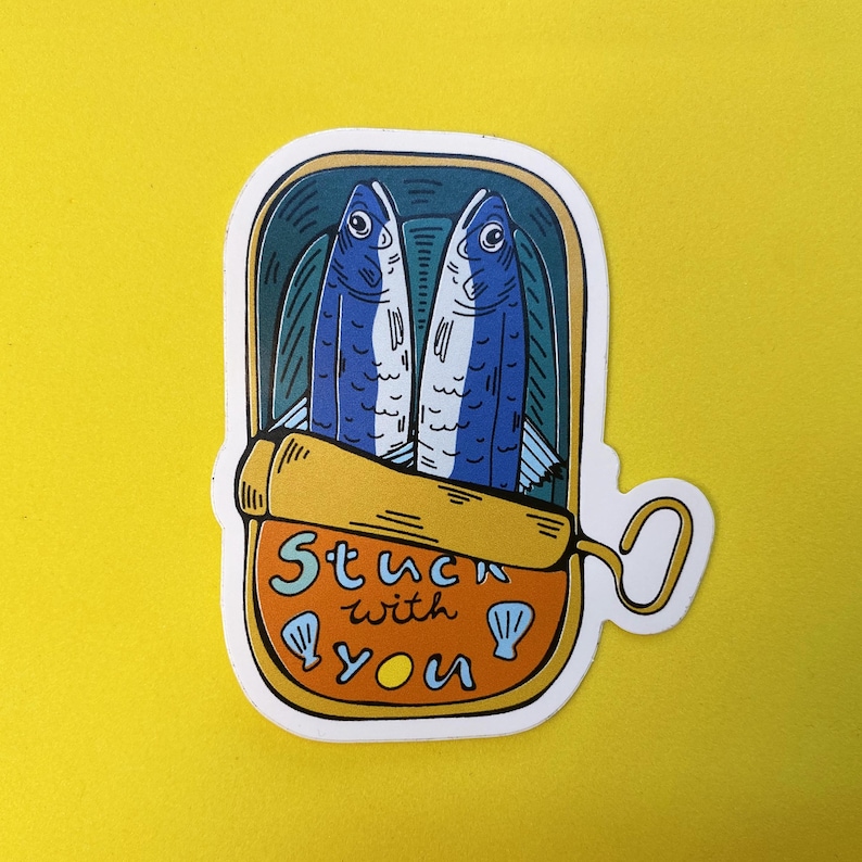 Sardines in Can Sticker – Portuguese Traditional Design, Waterproof ...