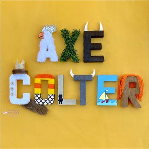 8" Where the Wild Things Are Themed Name/letters for Party/nursery - Etsy