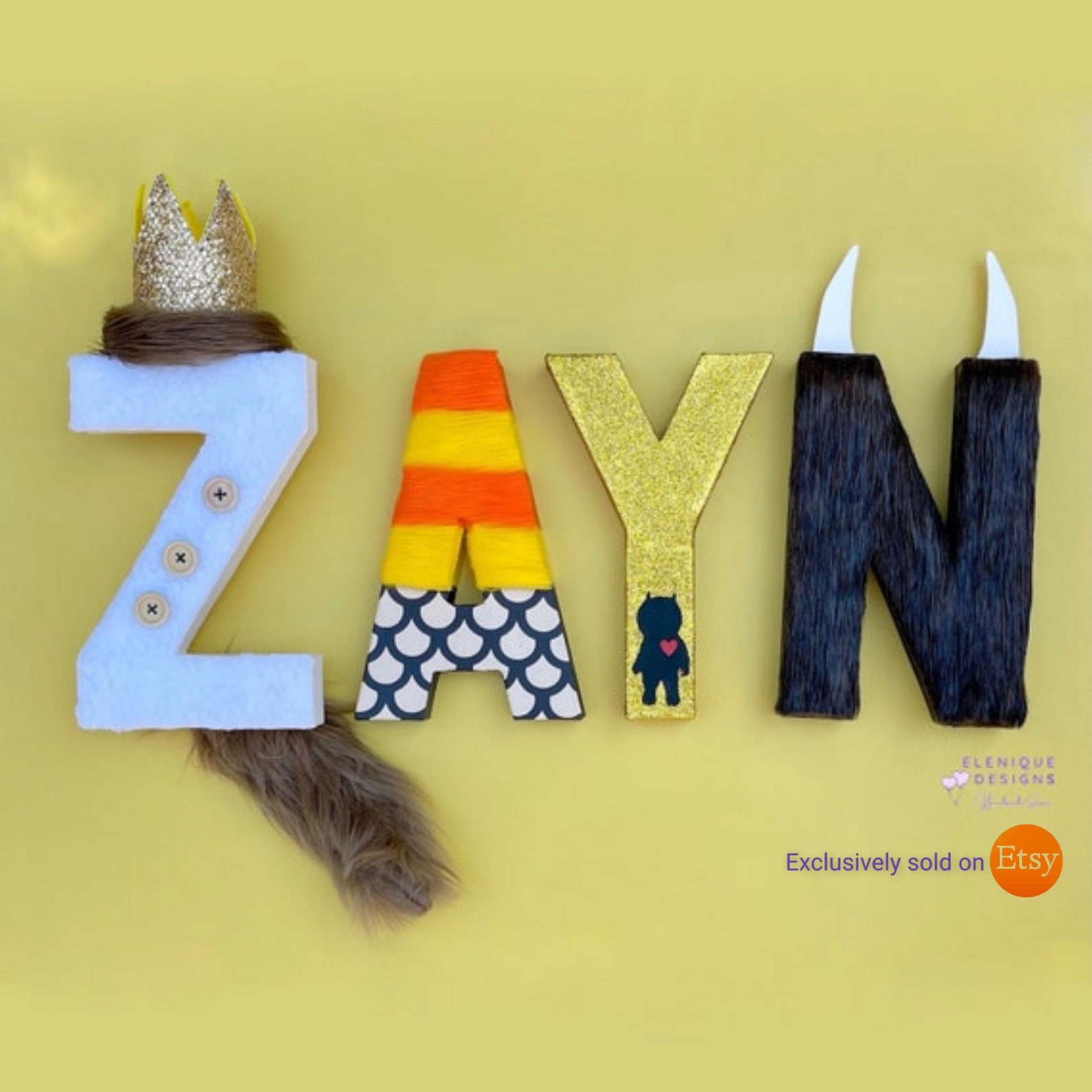 8 Where the Wild Things Are Themed Name/letters for | Etsy