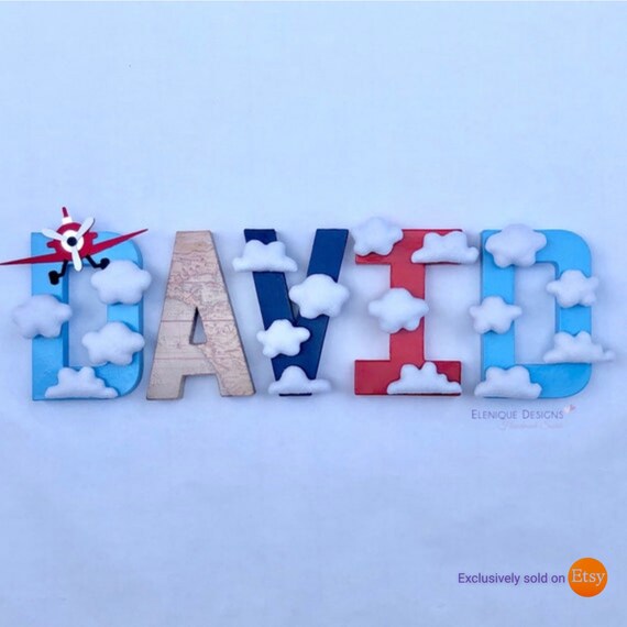 8 Vintage Airplane Name/letters for Party/photo Shoot - Etsy