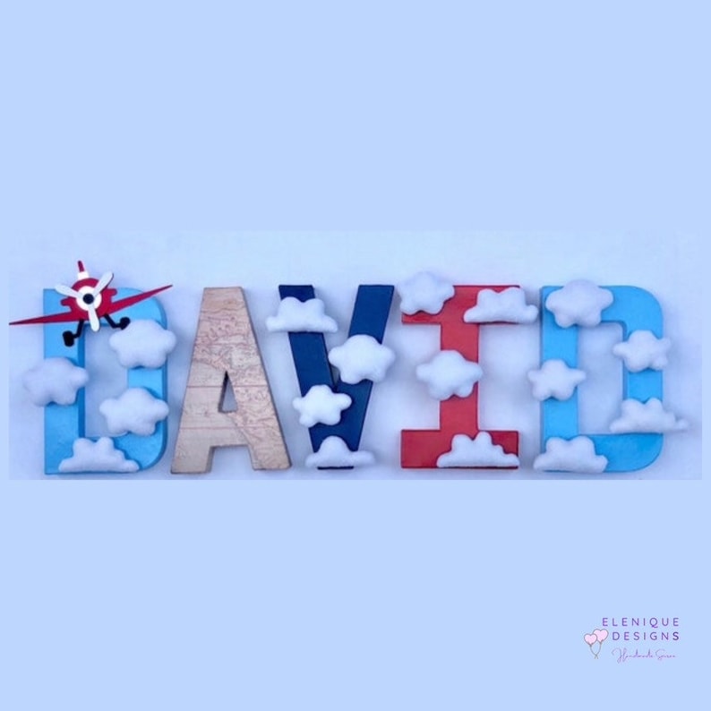 8" Vintage Airplane Name/letters for Party/photo Shoot - Etsy